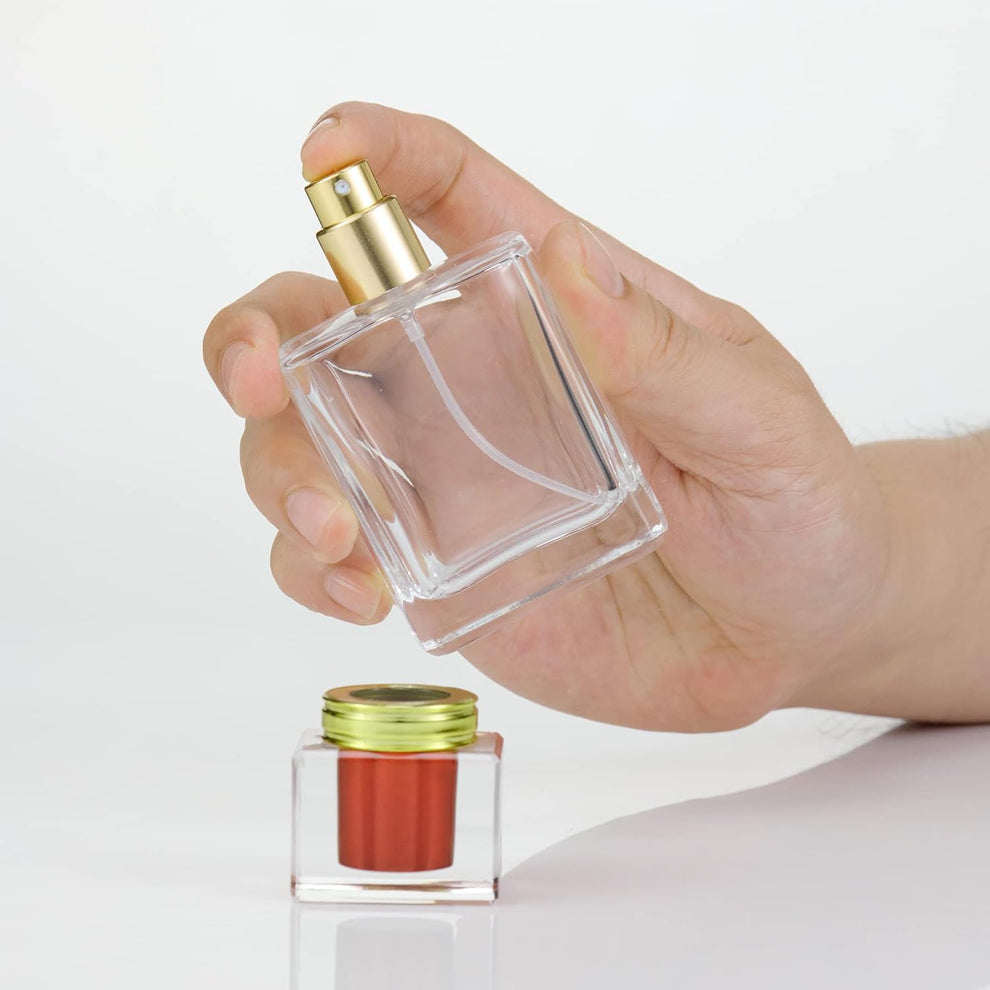 50 ml Empty Perfume Bottle – Refillable Glass Bottle for DIY Perfumes ...