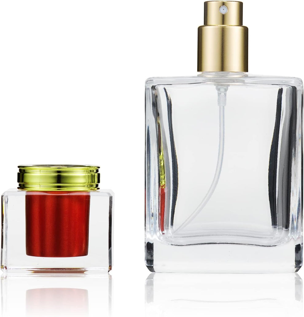 50 ml Empty Perfume Bottle – Refillable Glass Bottle for DIY Perfumes ...